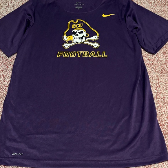 Nike | Shirts & Tops | Nike Purple Ecu Drifit Football Youth Shirt ...